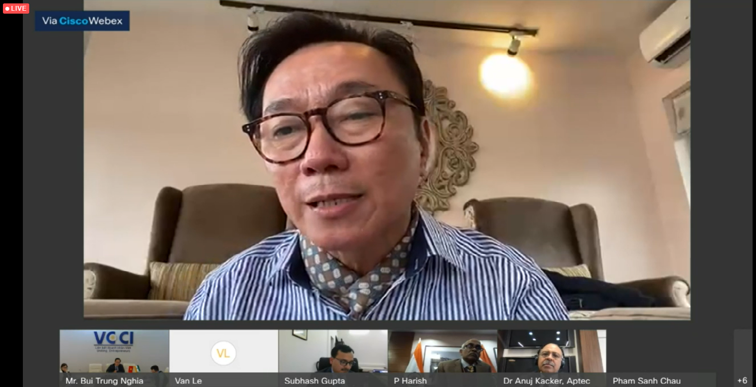 Amb attending 6th India - CLMV Business Conclave 2020 - Vietnam Embassy in India